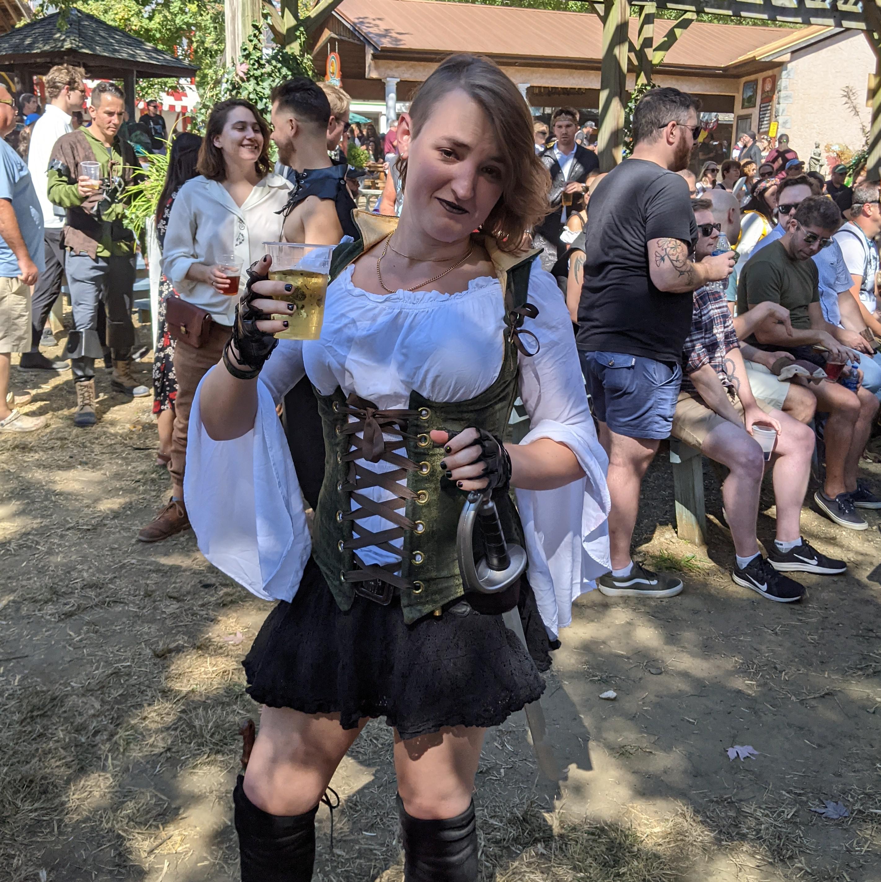 Renaissance Faire was way more fun as a lady! (1 year HRT) | Scrolller