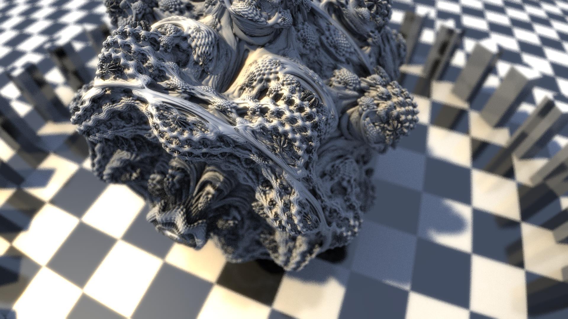 Render of the 3d mandelbulb fractal using wootracer | Scrolller