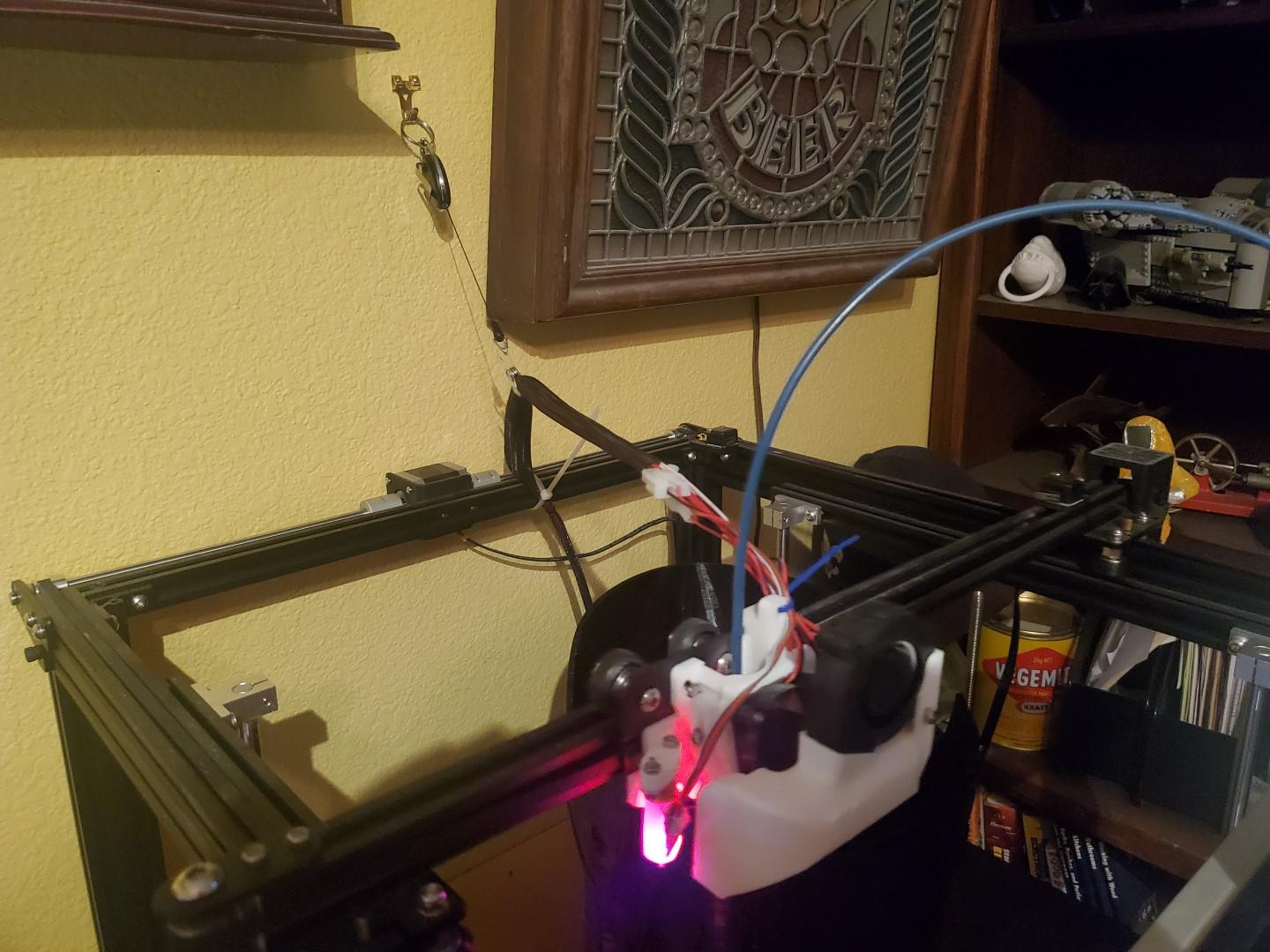 Retractable Badge holder for cable Management to the hotend? | Scrolller