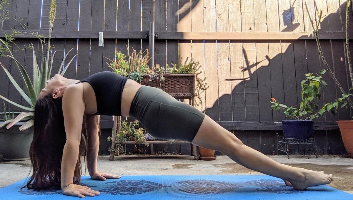 Reverse plank- opens up the throat chakra, heart and third eye too 😉 | Scrolller