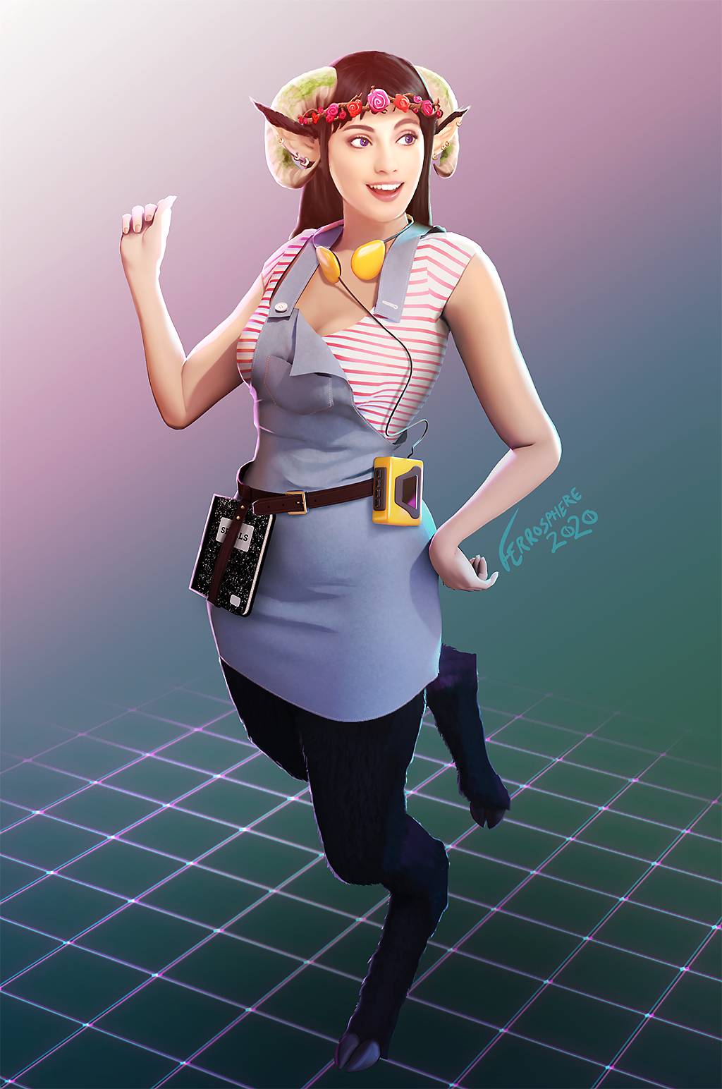 [RF] Juniper, 90's-themed Satyr Shadow Sorcerer | Scrolller