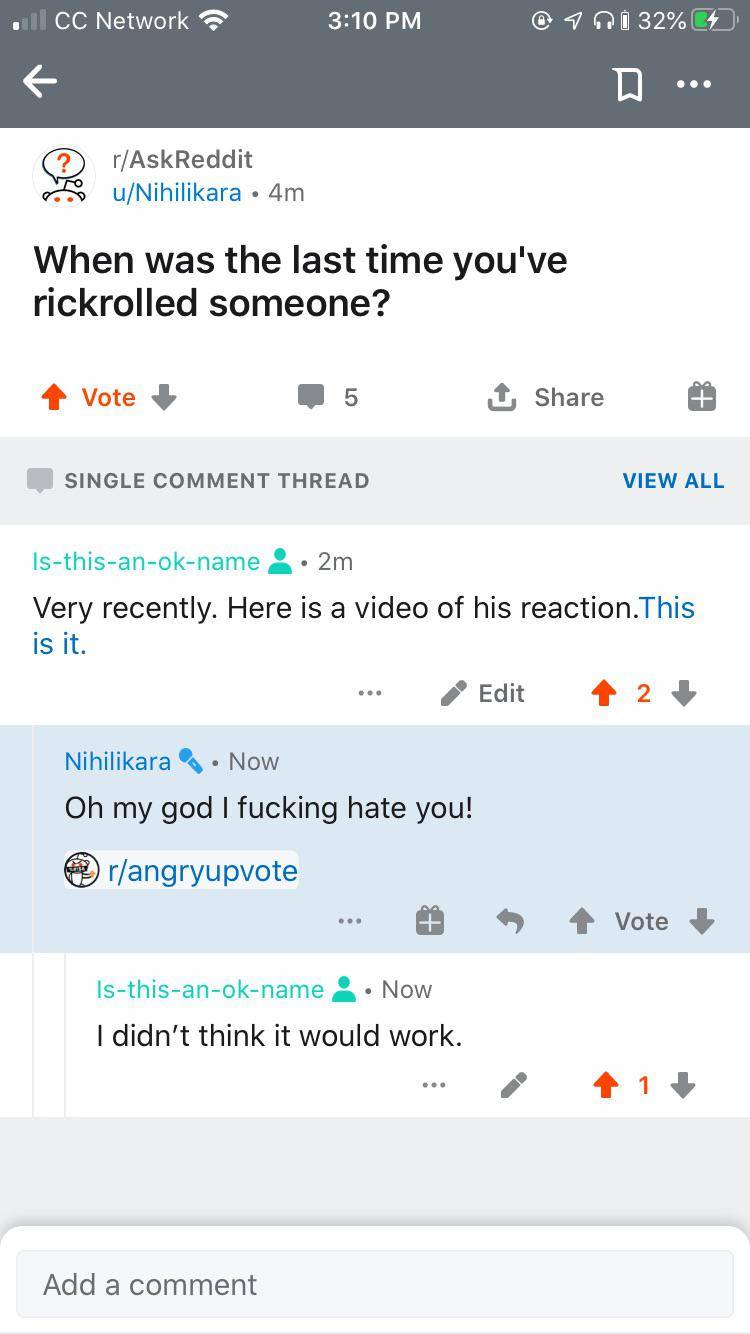 Rick roll, boi | Scrolller