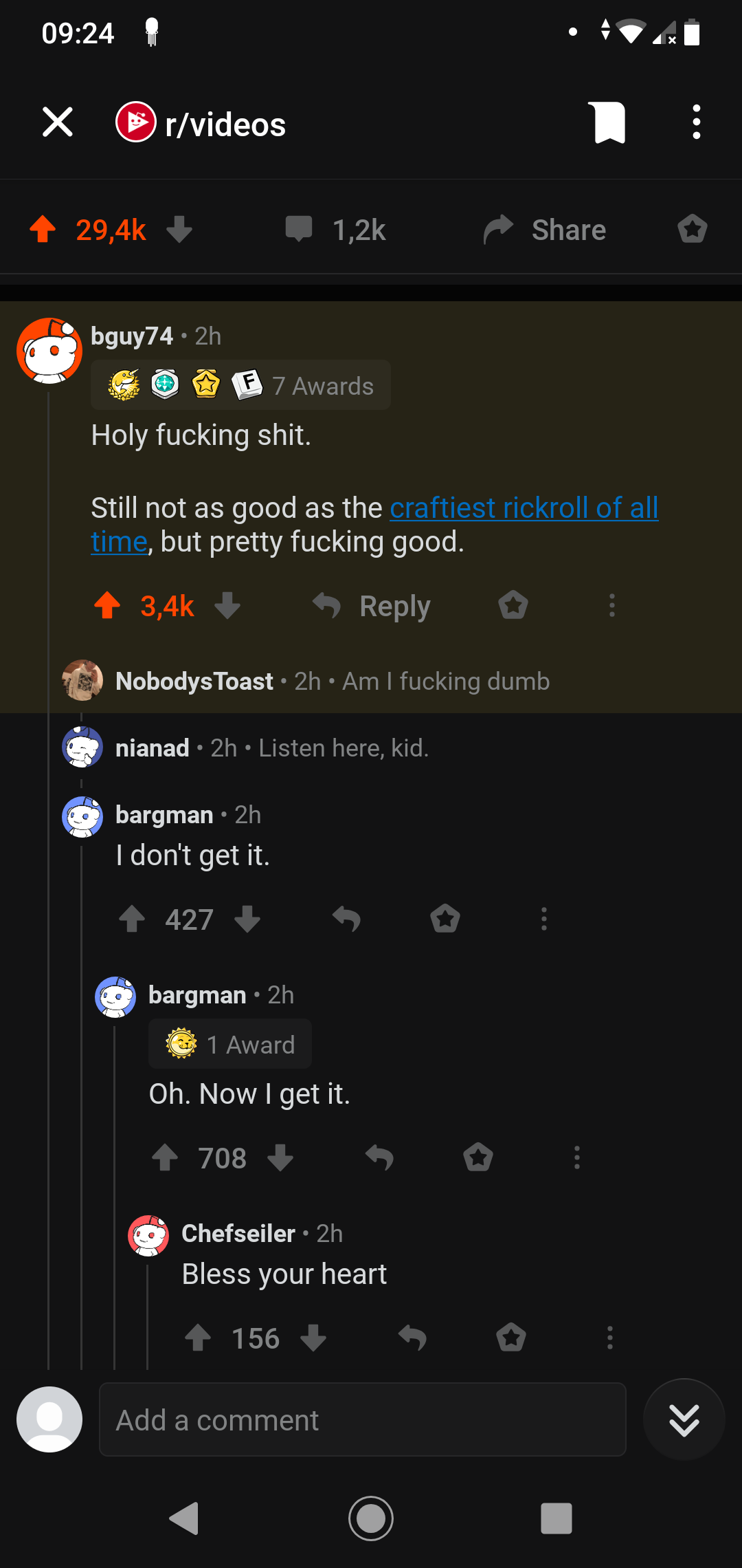 Rick rolled | Scrolller