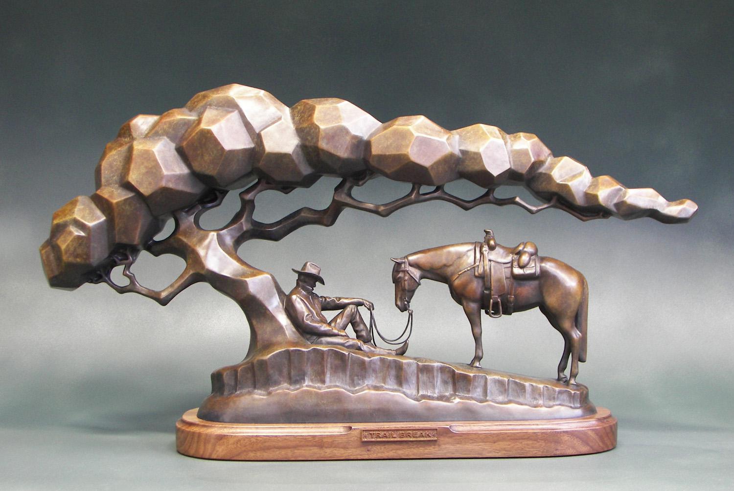 Rick Terry, Trail Break, bronze | Scrolller