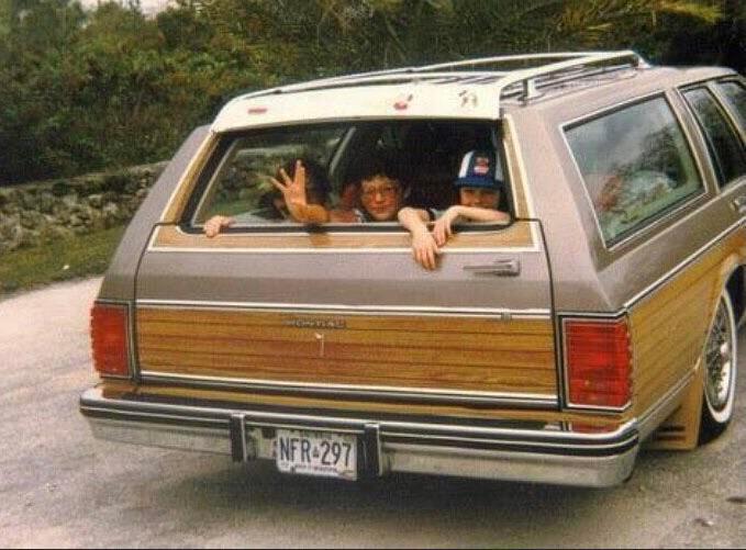 Riding in the back of a station wagon without seatbelts | Scrolller