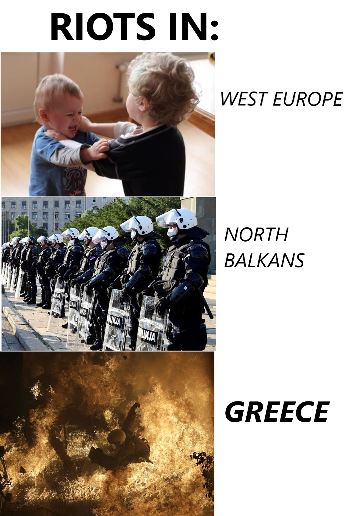 RIOTS IN: | Scrolller