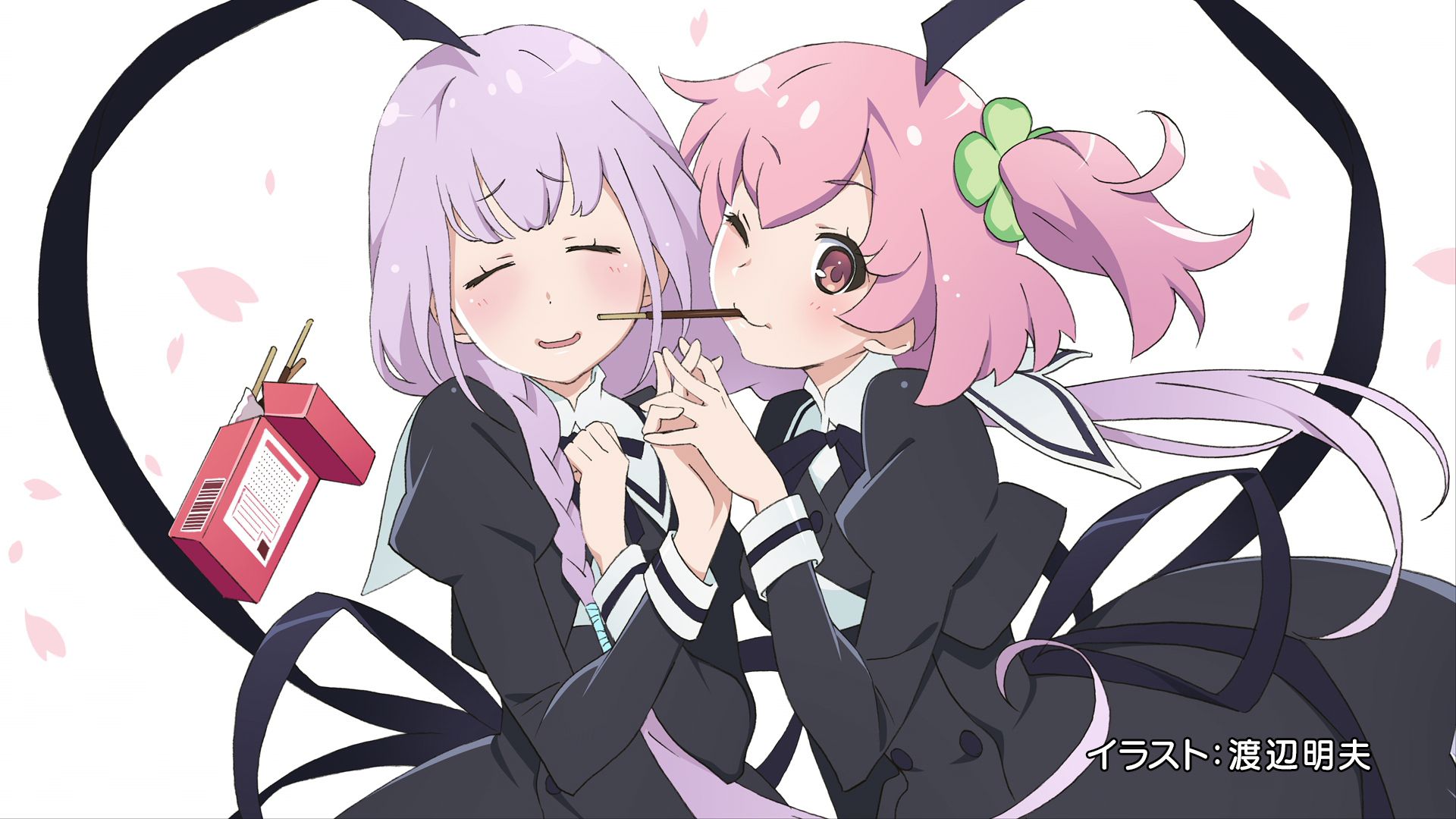 Riri and Yuri with Pocky [Assault Lily Bouquet] | Scrolller