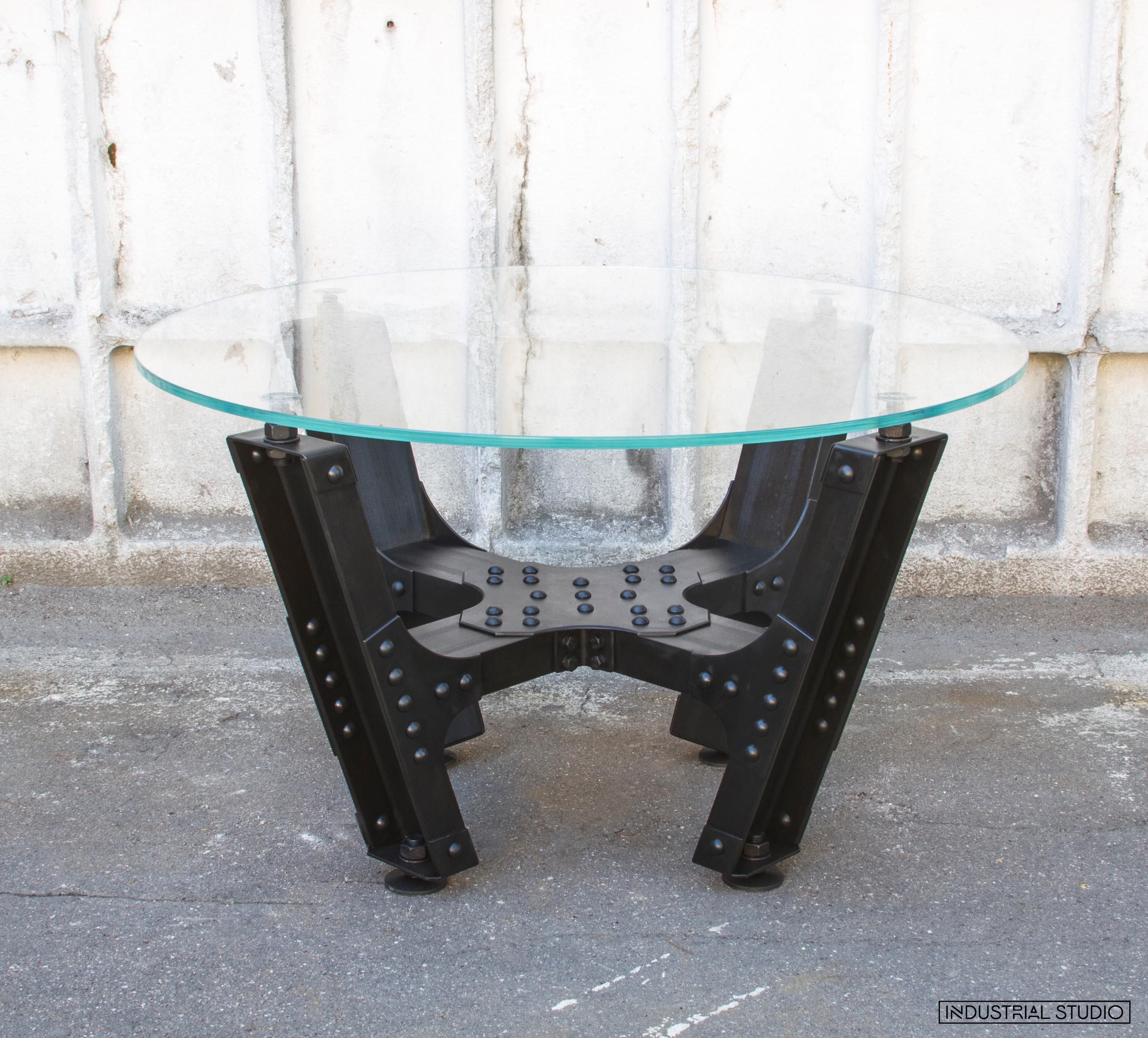 Riveted coffee table. | Scrolller