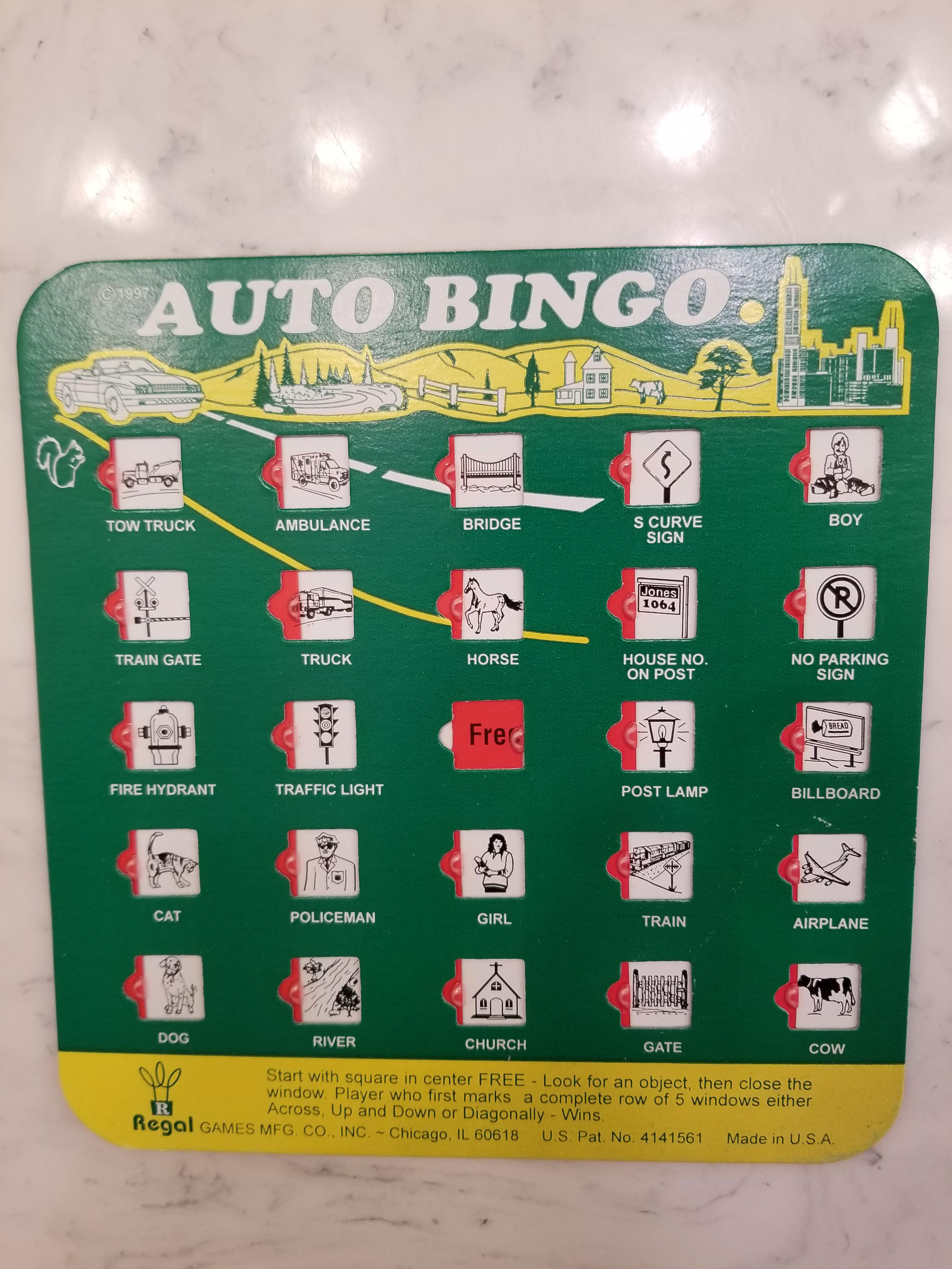 Roadtrip bingo | Scrolller