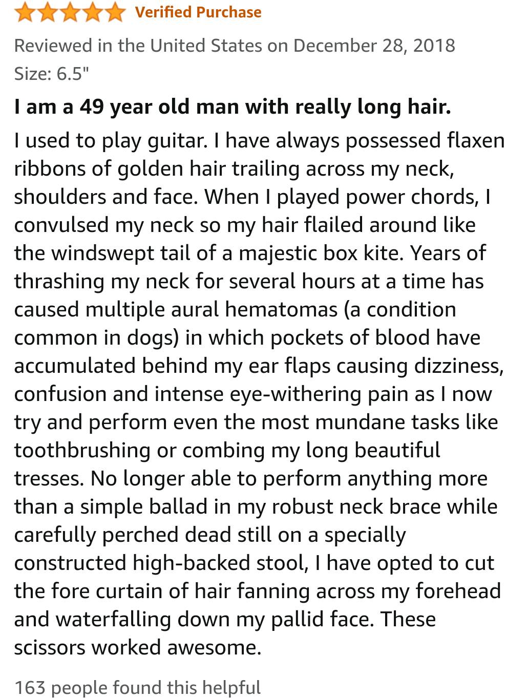 Rocking endorsement for these hair cutting scissors | Scrolller