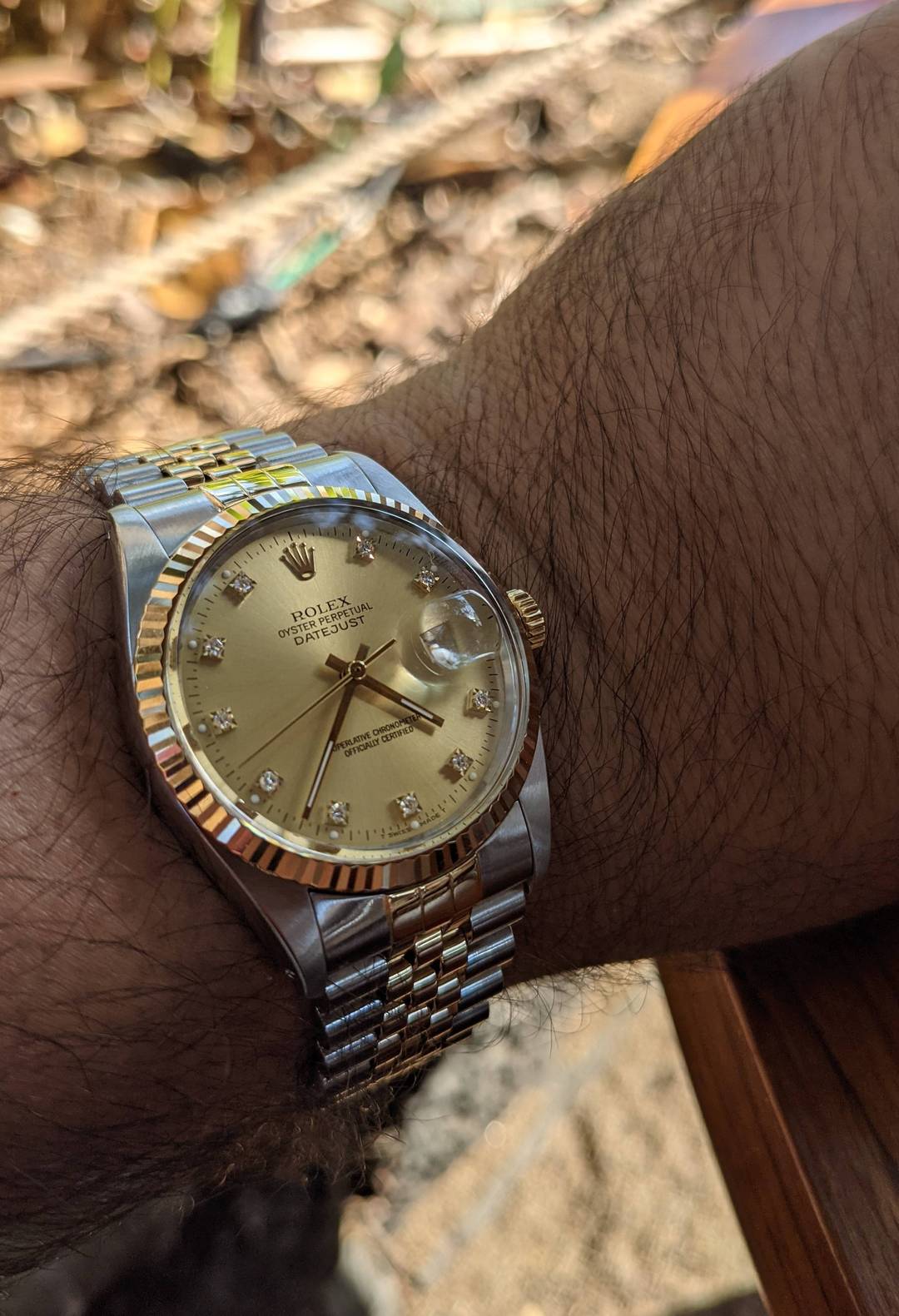[Rolex] On honeymoon in Maui, wife gifted me this birth year datejust. | Scrolller