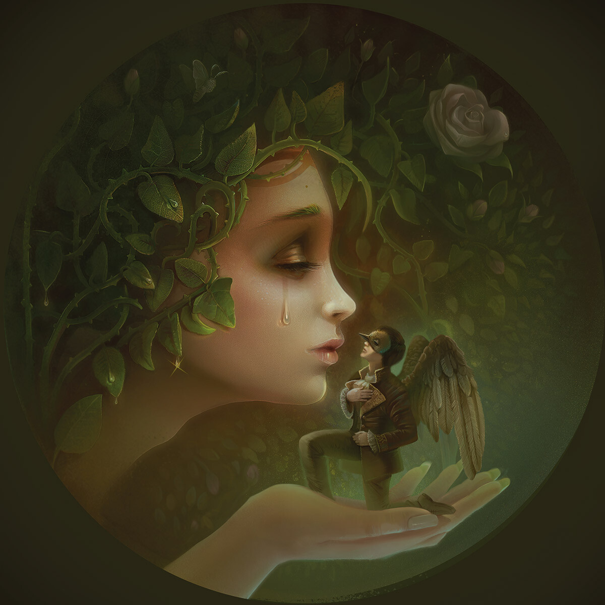 Rose and Nightingale by Yulia Sivtsova | Scrolller