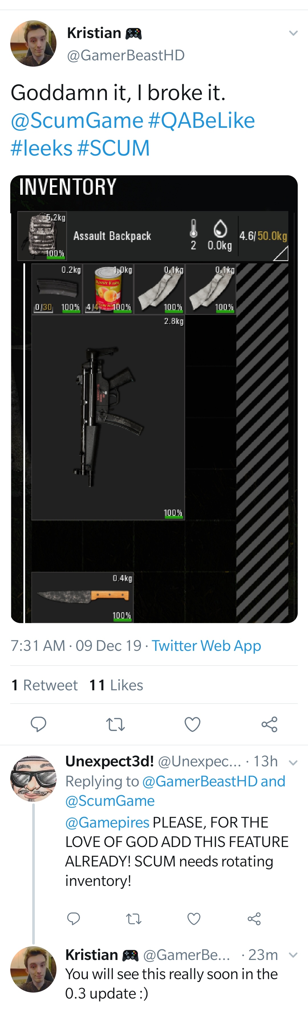 ROTATING ITEMS IN INVENTORY CONFIRMED!!! | Scrolller