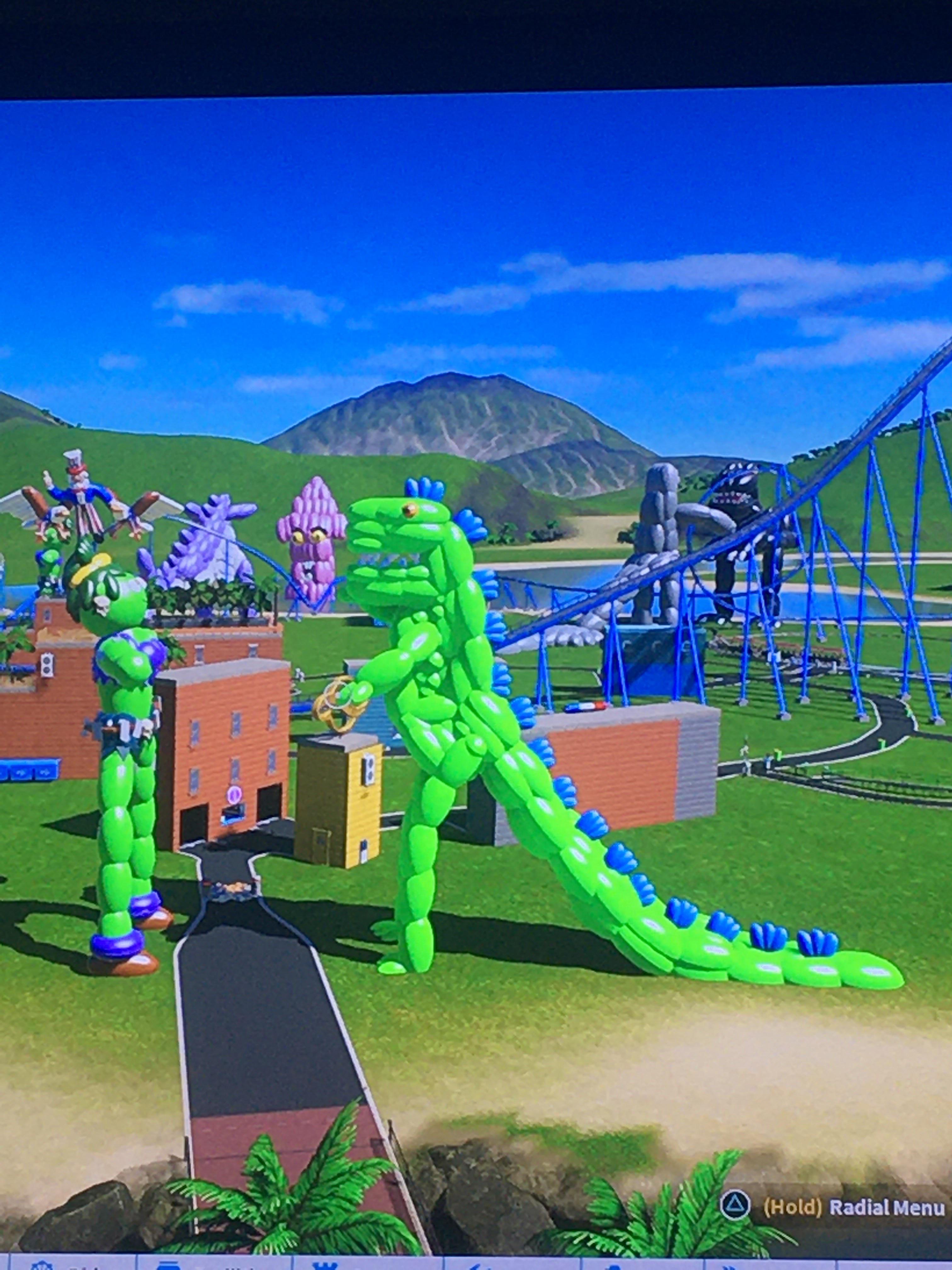 Rottytops Vs. reptar in planet coaster! | Scrolller