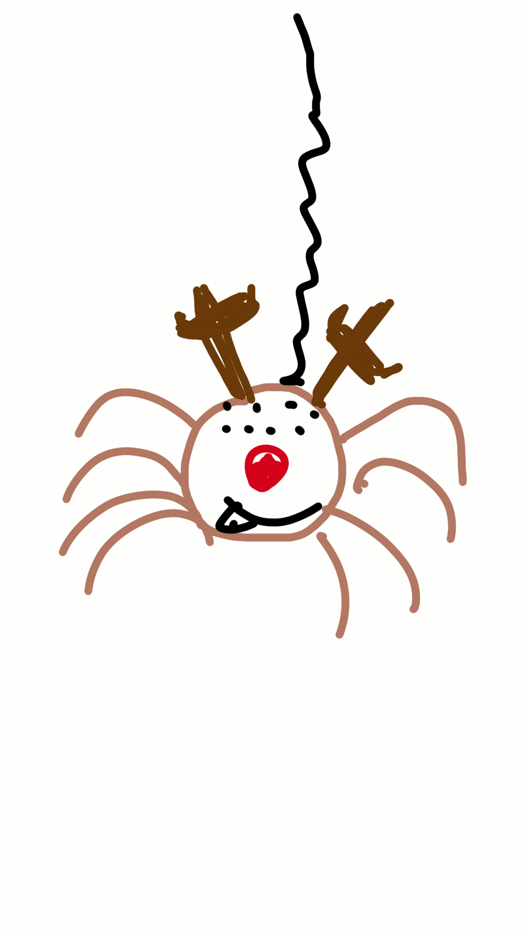 Rudolf the red nosed spoder | Scrolller