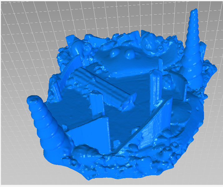 Ruined Aquatic Shrine or Temple - Temple of the Manta Ray. Thingiverse Link in comments if ...