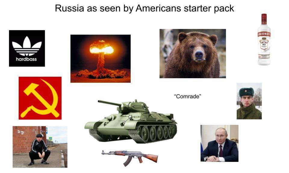 Russia as seen by Americans starter pack | Scrolller