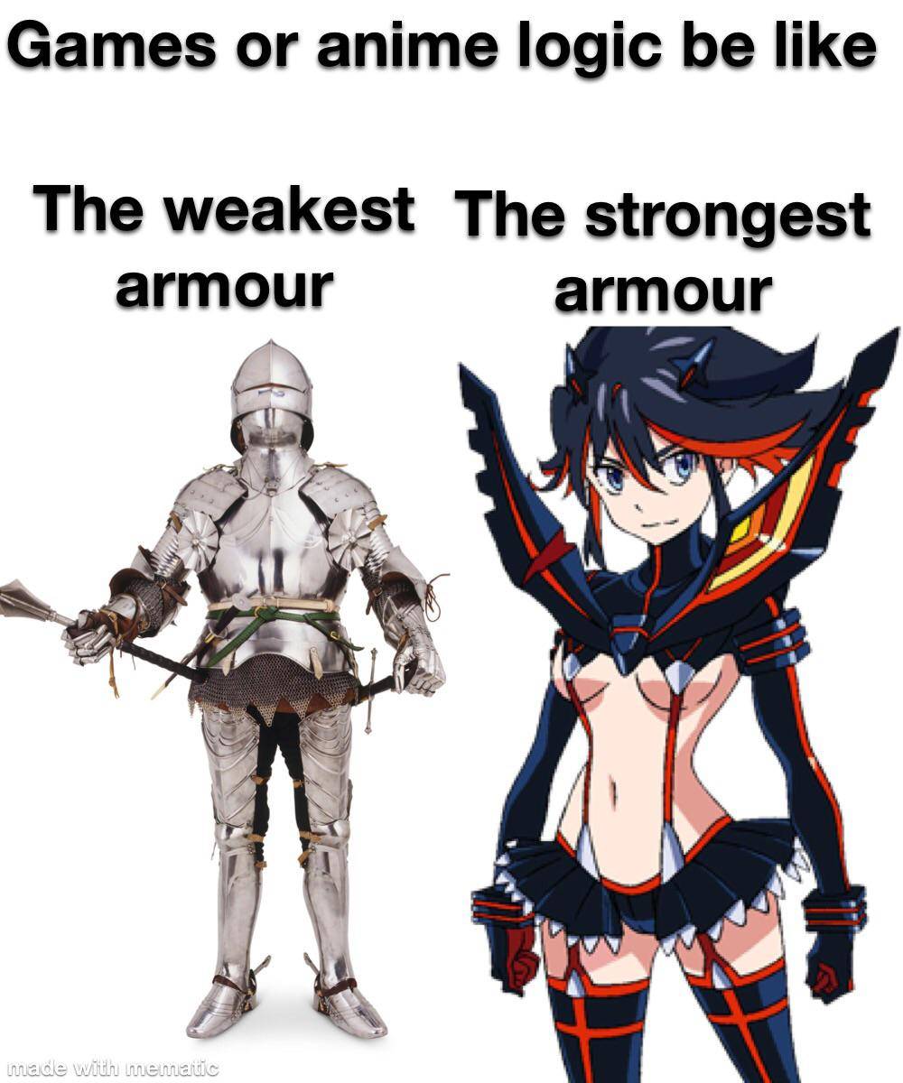 Ryuko do be having the strongest armour | Scrolller
