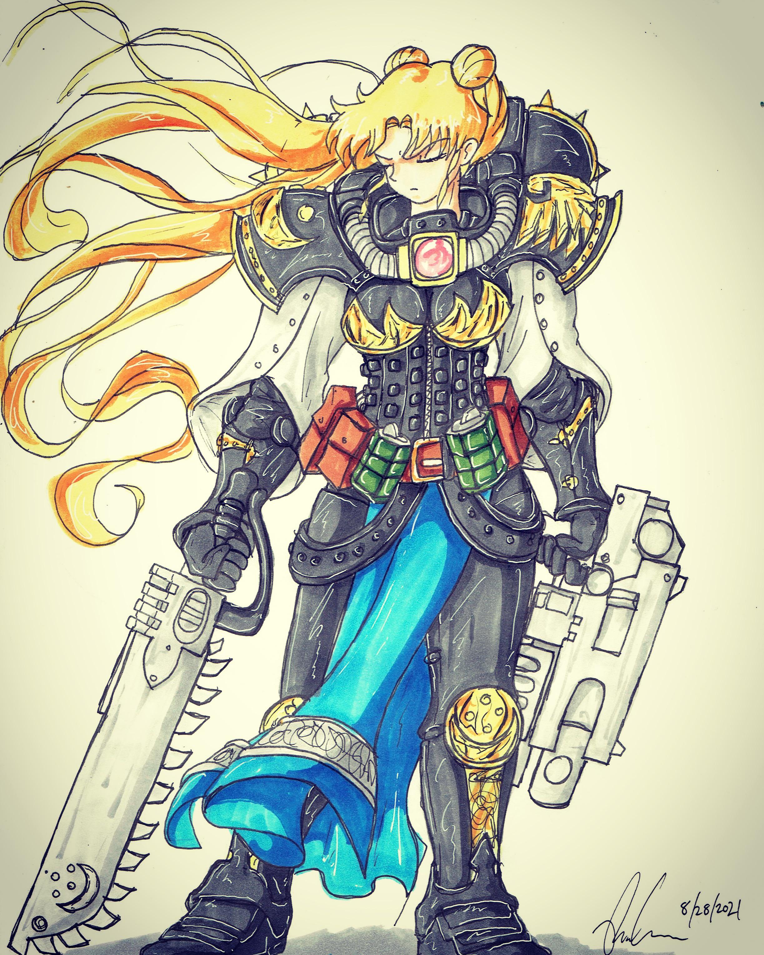 Sailor moon 40K! By me | Scrolller