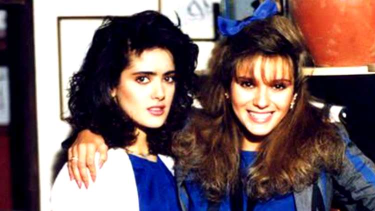 Salma with fellow co-star Daniela Castro in her First Ever Onscreen Role in Un Nuevo Amanecer ...