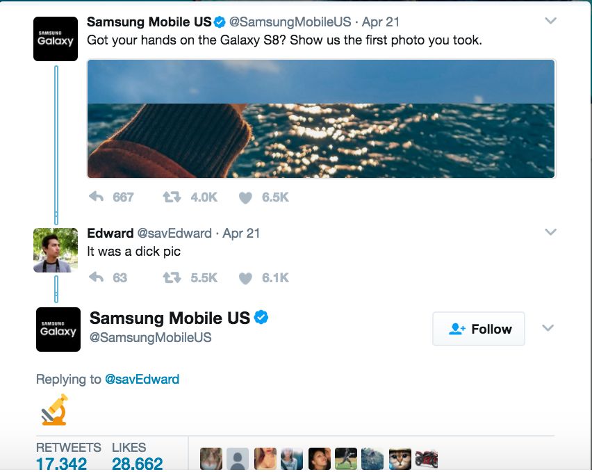Samsung burns troll | Scrolller