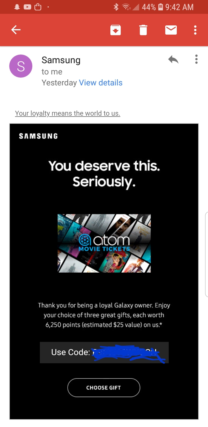 Samsung just sent me reward points for free. | Scrolller