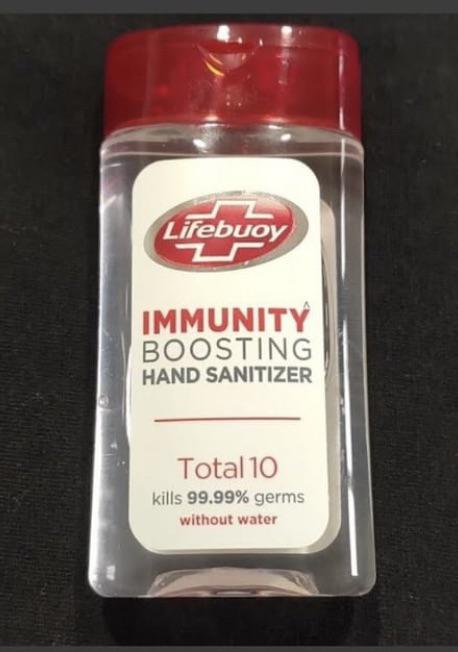 Sanitizer claims to be immunity boosting. | Scrolller