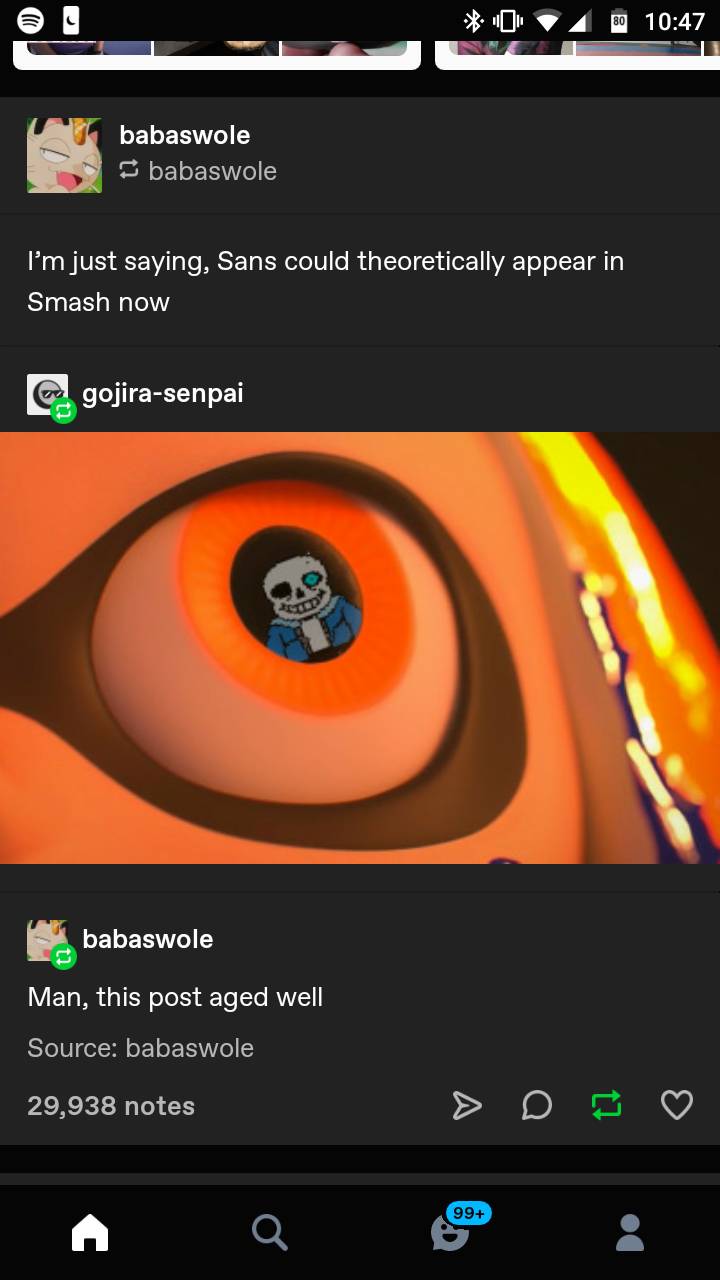 Sans Undertale in Smash | Scrolller