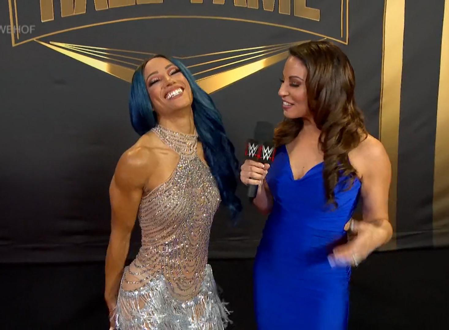 Sasha Banks at the Hall of Fame | Scrolller