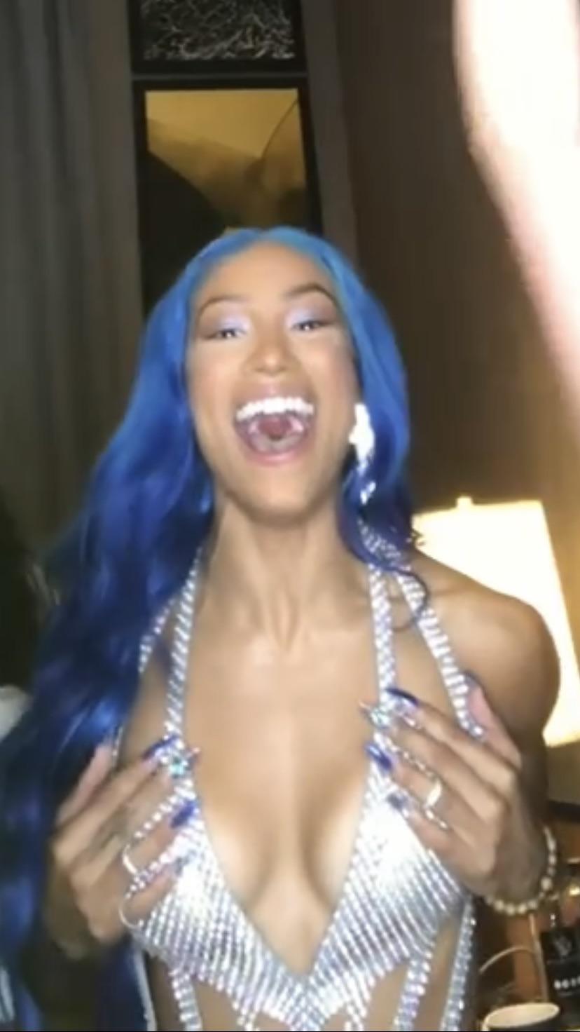 Sasha grabbing her boobs | Scrolller