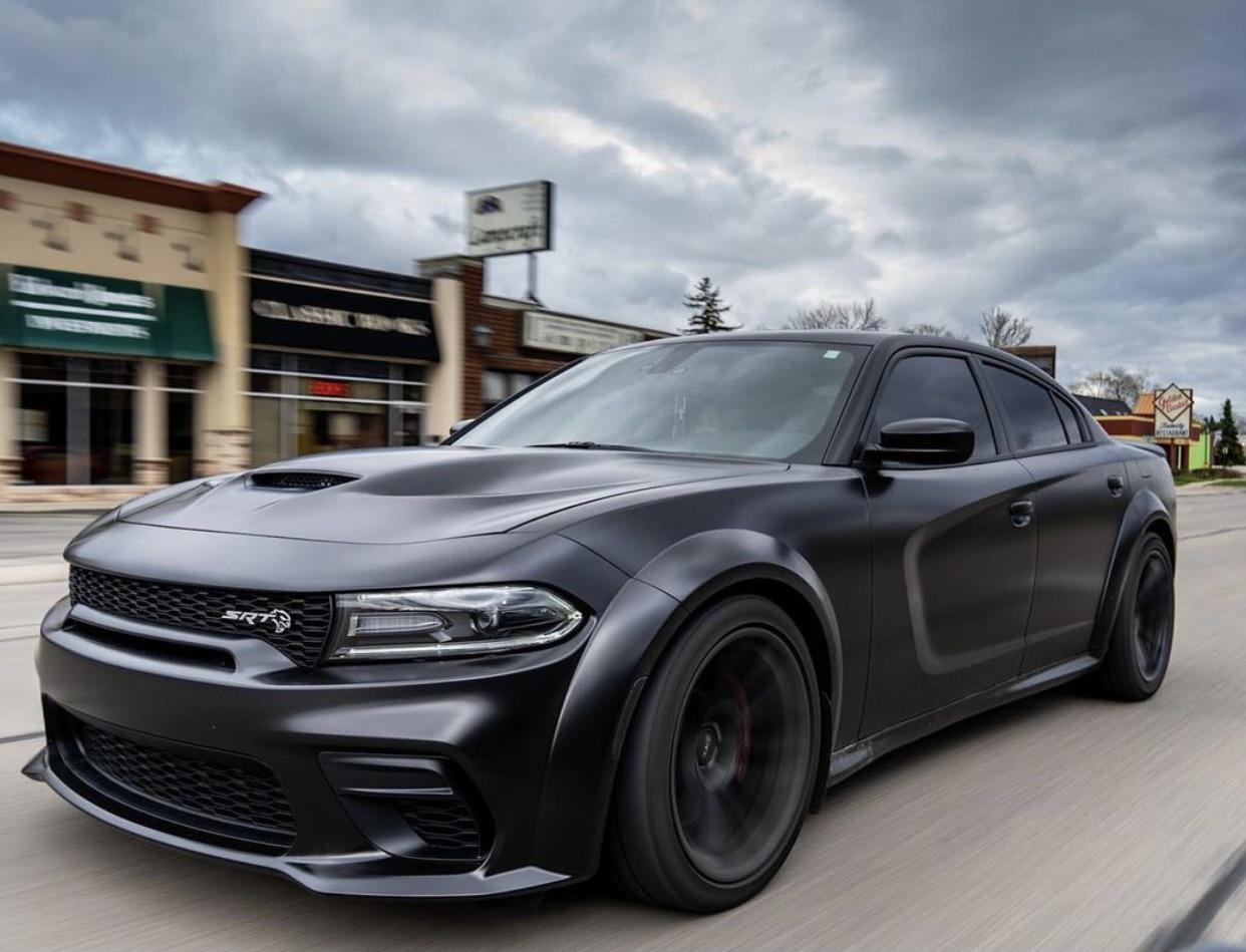 Satin Black wrap on my friends Hellcat. Turned out great 🔥🔥 | Scrolller