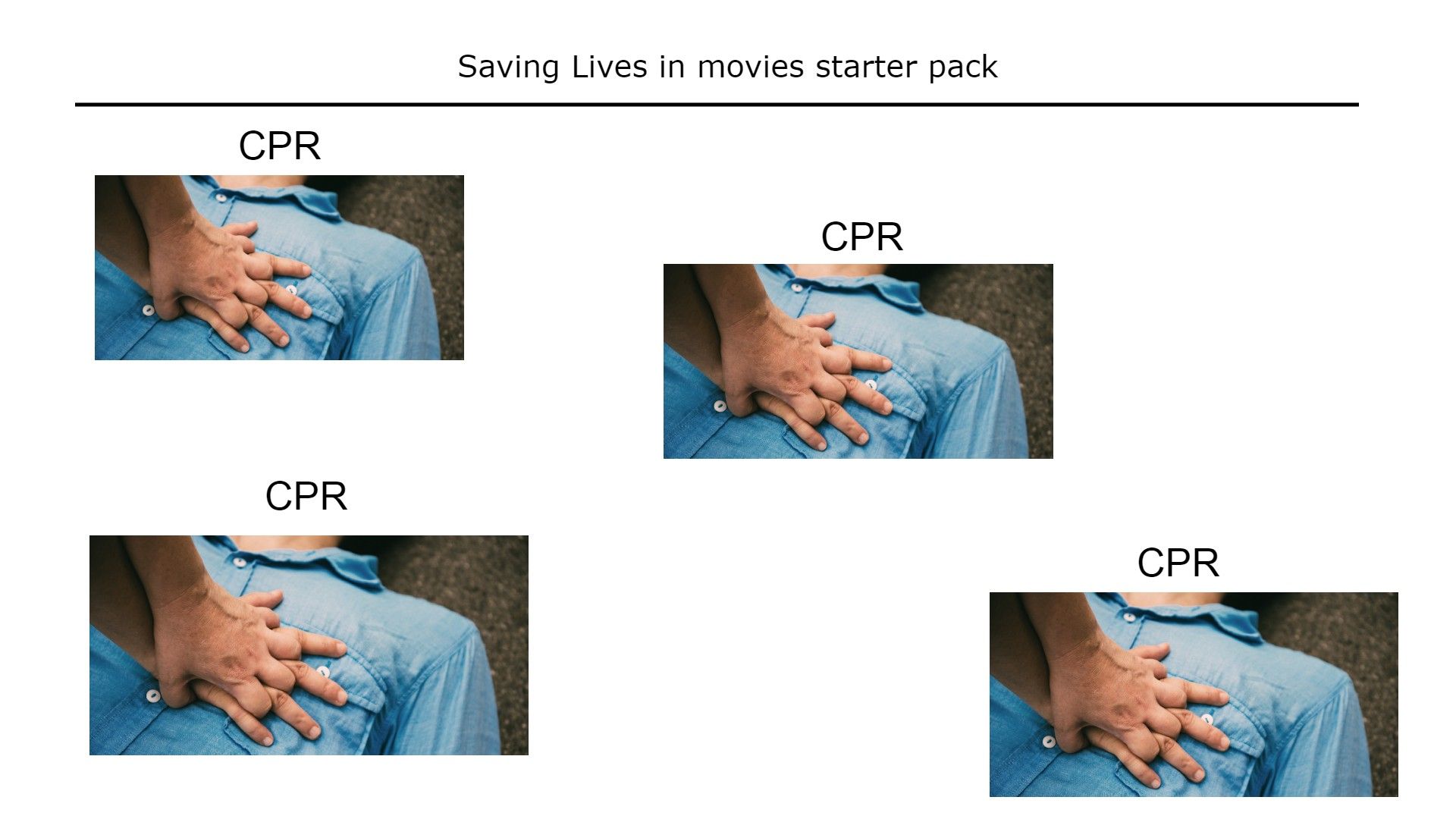 Saving lives in movies starter pack | Scrolller