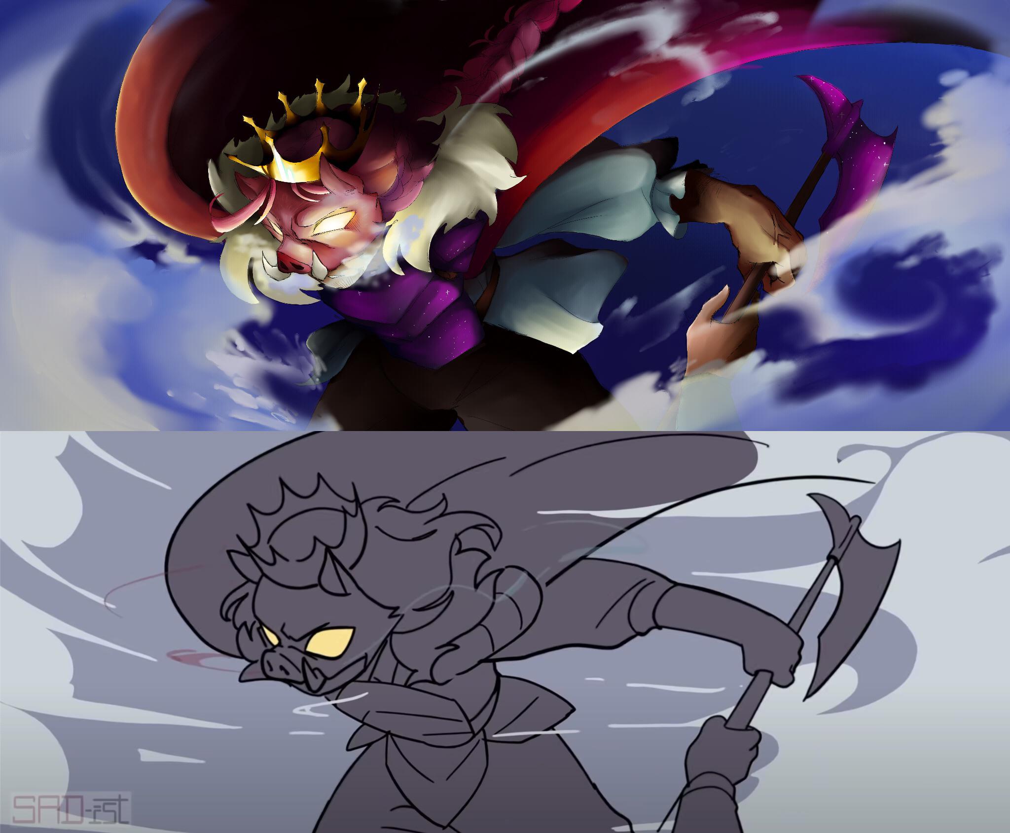 Saw this as a trend in other places, so I decided to redraw a frame... might do other frames at ...