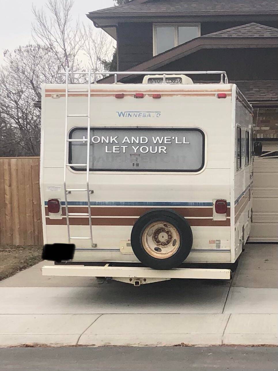 Saw this Message on the Back of this RV | Scrolller