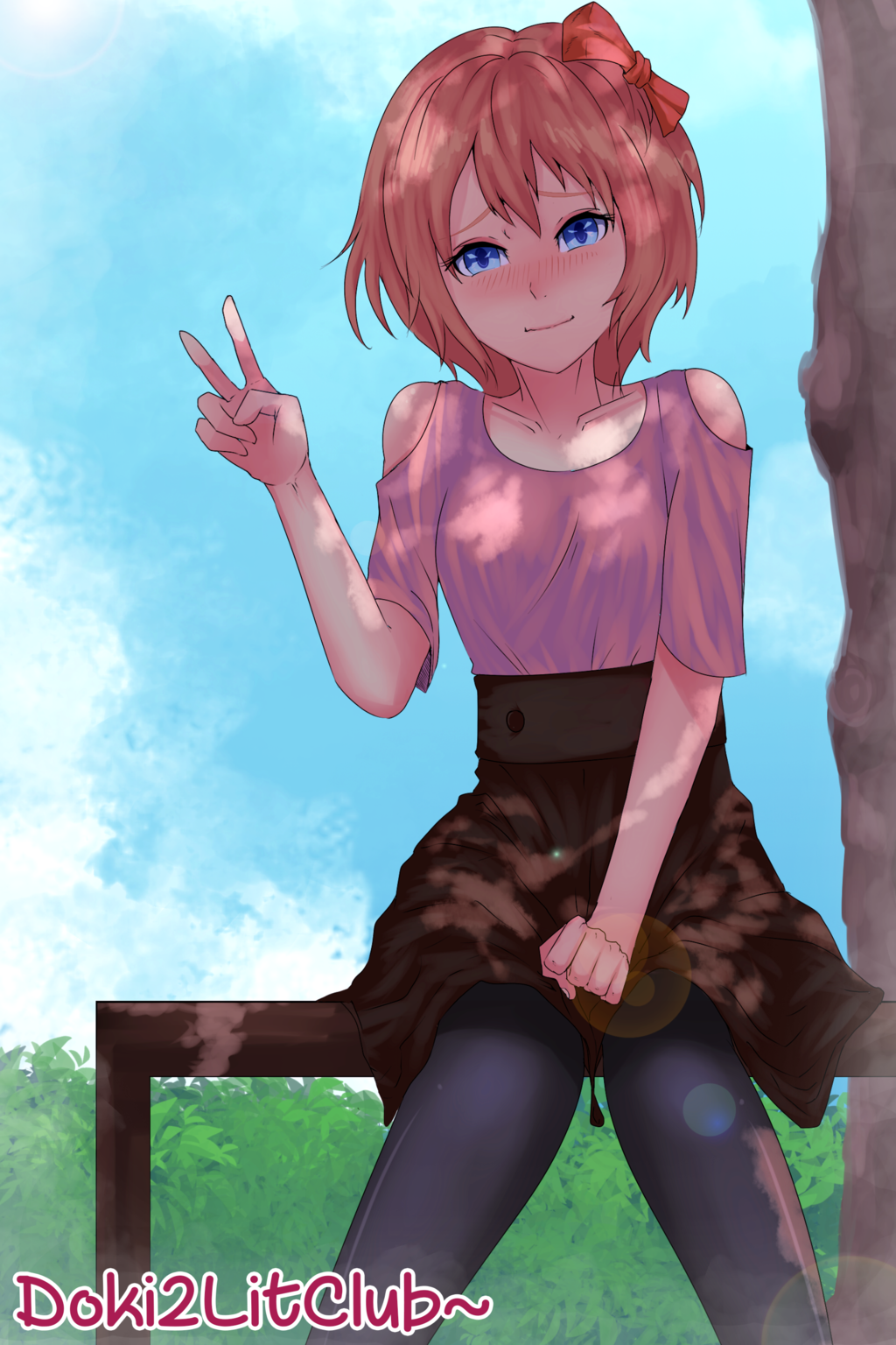 Sayori at the park | Scrolller