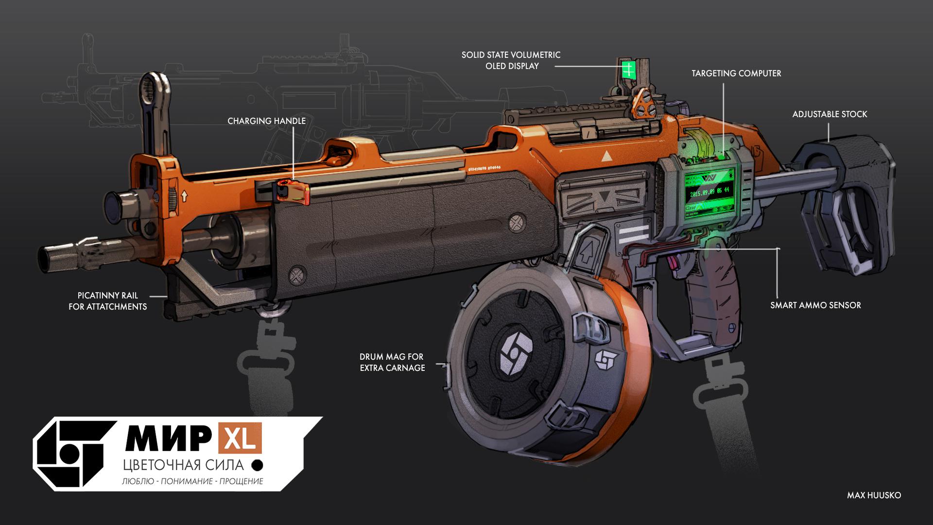 Sci-fi Assault Rifle by Max Huusko | Scrolller