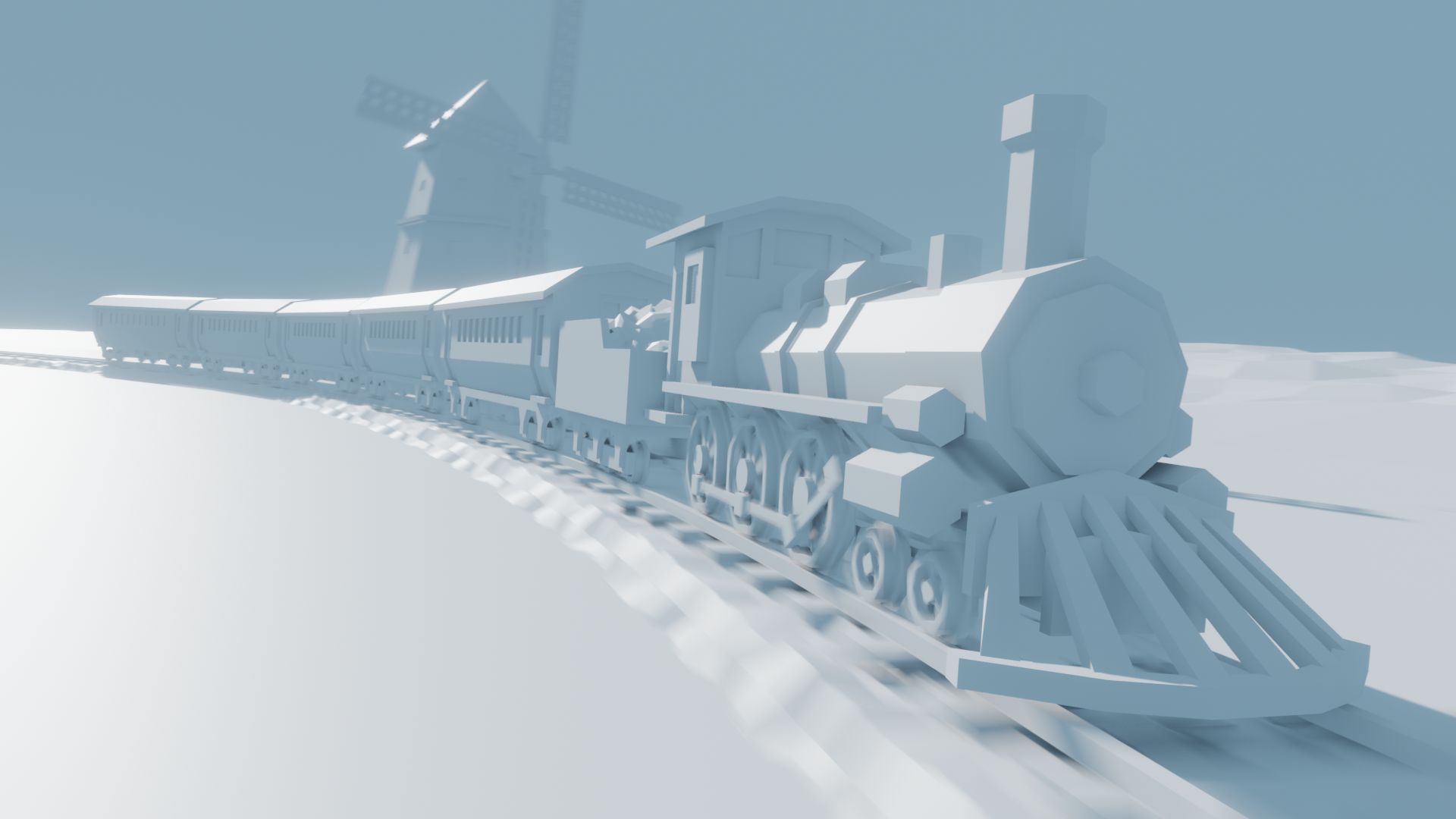 Screenshot of a WIP steam train animation | Scrolller