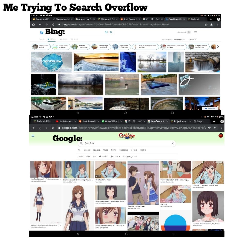 Searching "Overflow" In A Nutshell | Scrolller
