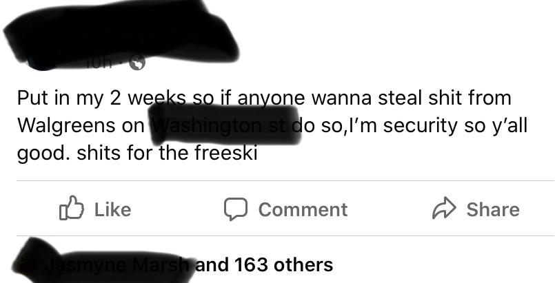 Security guard encouraging crimes | Scrolller