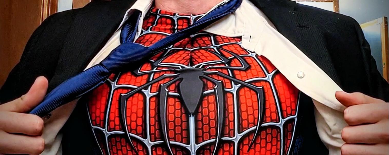 [self] - Threw together a little Peter Parker/Spider-Man cosplay, loosely based off the alley ...