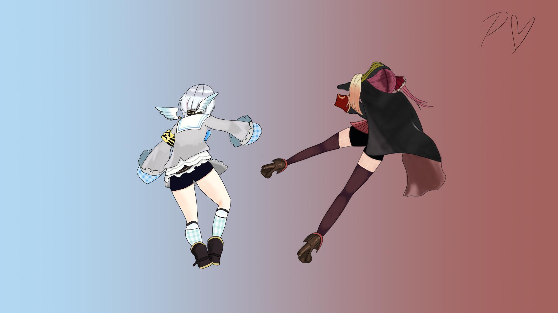 Senchou fly kick gorilla Tenshi out of pure love | Scrolller