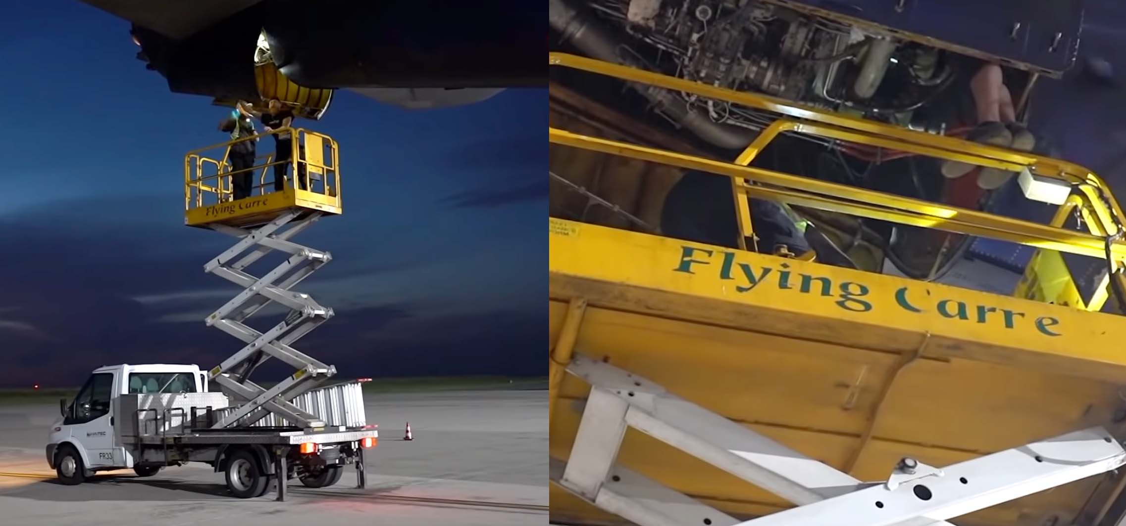 Servicing the APU on a Boeing 747 | Scrolller