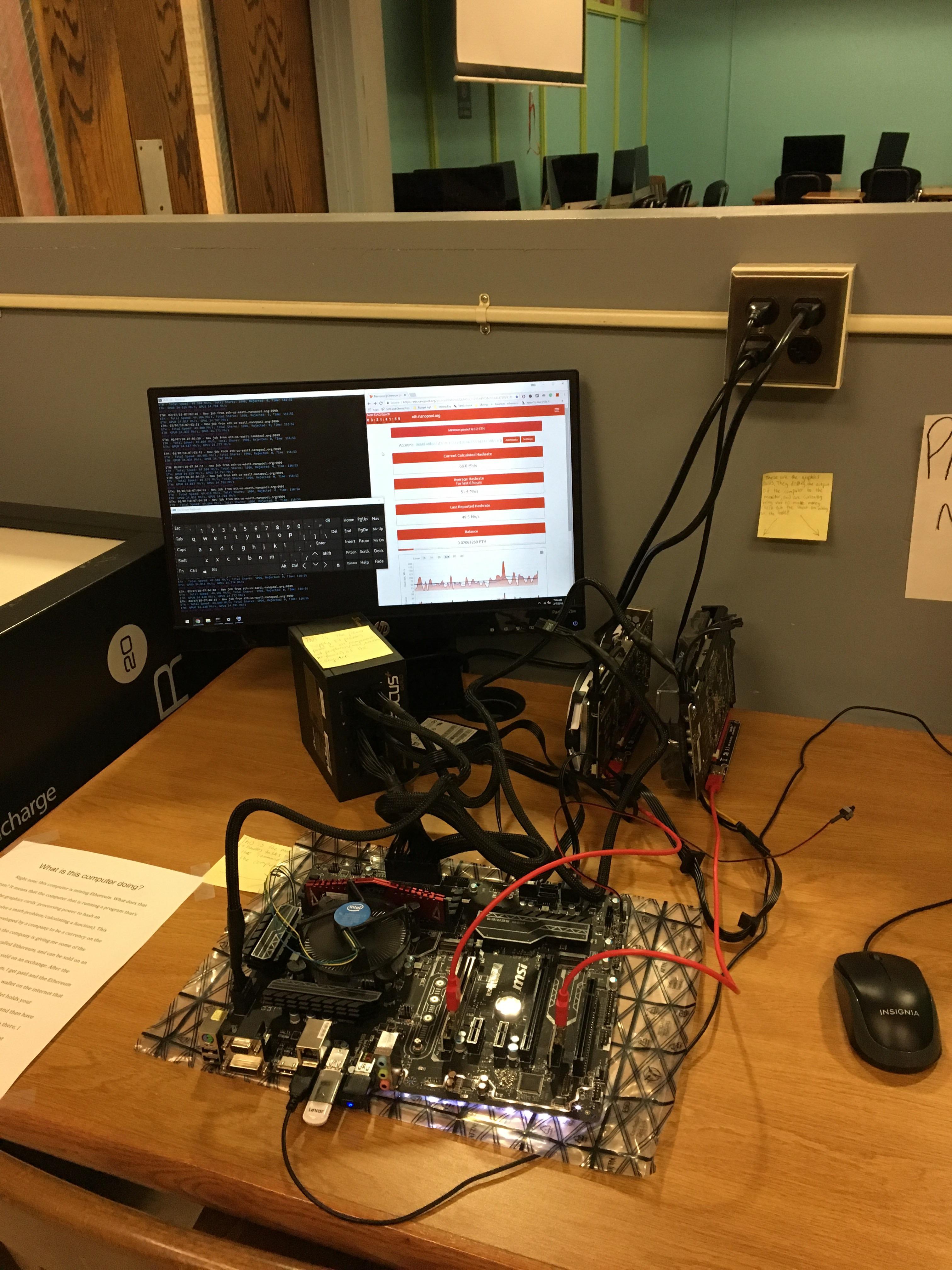 Set up charity rig in school, gotta love that free electricity | Scrolller