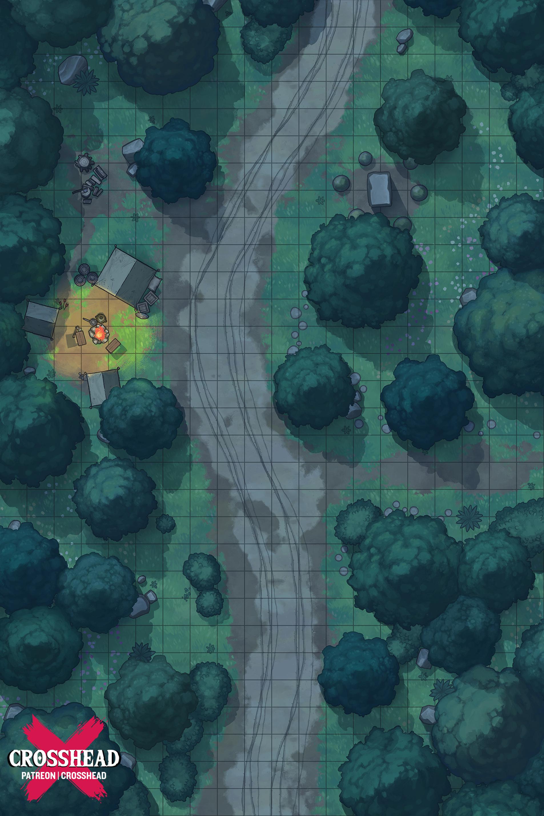 Setting up Camp (20x30) | Scrolller