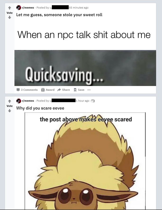 She do be scared | Scrolller