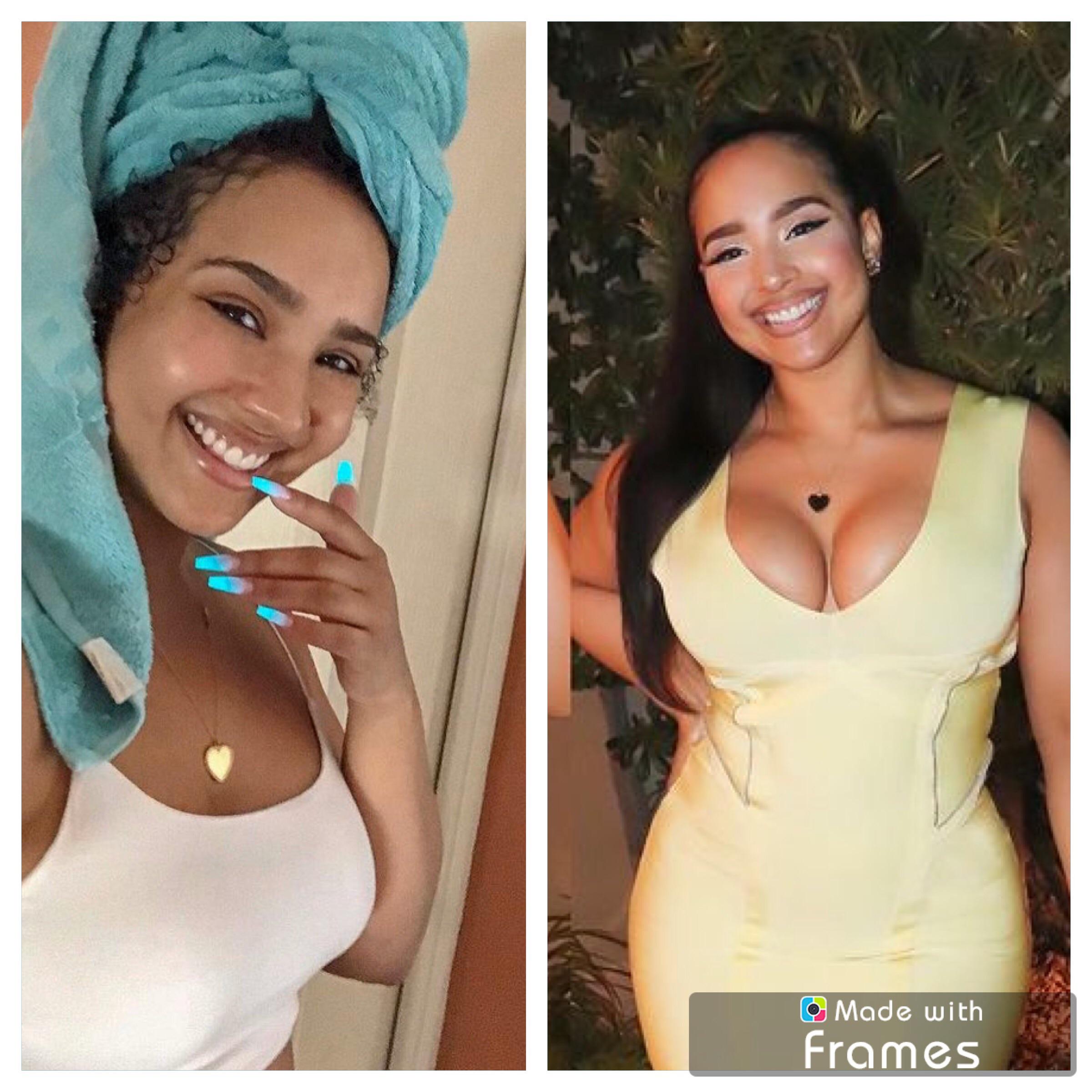 She got em done or wearing different bras or something. No complaints though | Scrolller