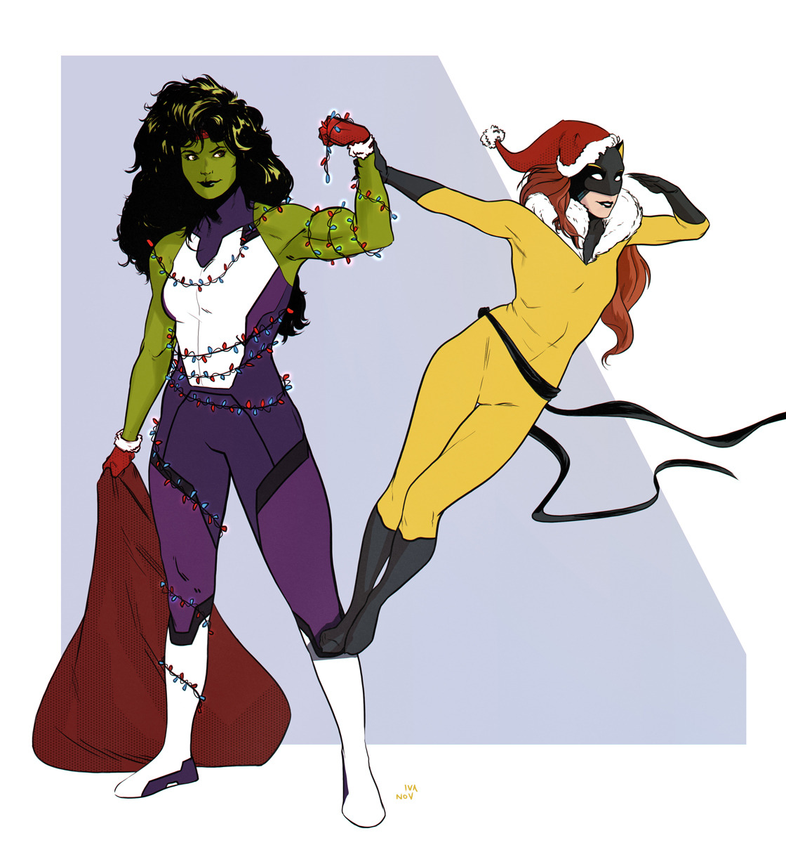 She-Hulk and Hellcat by Dima Ivanov | Scrolller