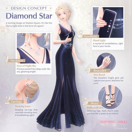 SHINING NIKKI | Design Concept - Diamond Star | Scrolller