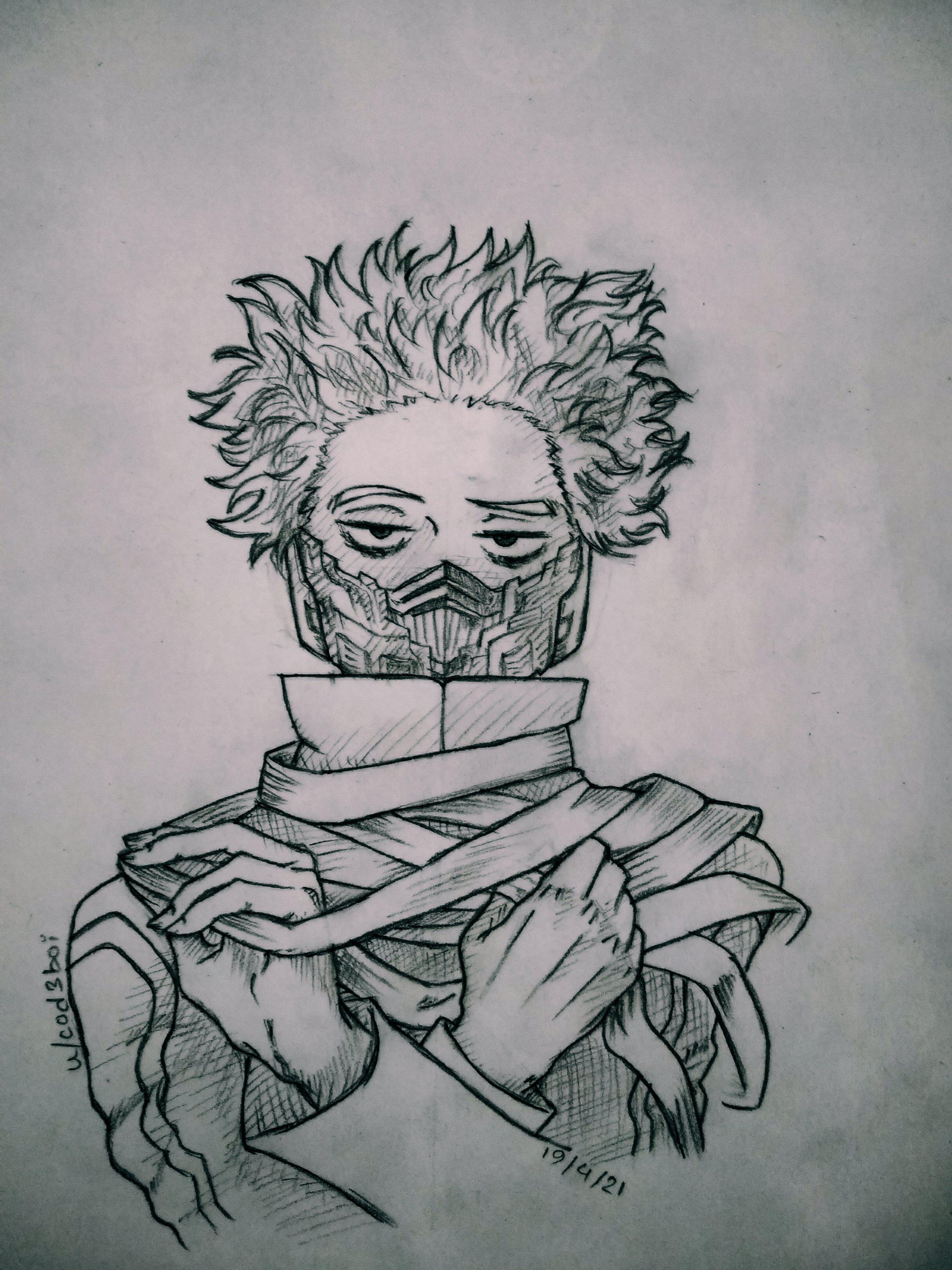 Shinso pencil artwork. Hope Aizawa approves | Scrolller