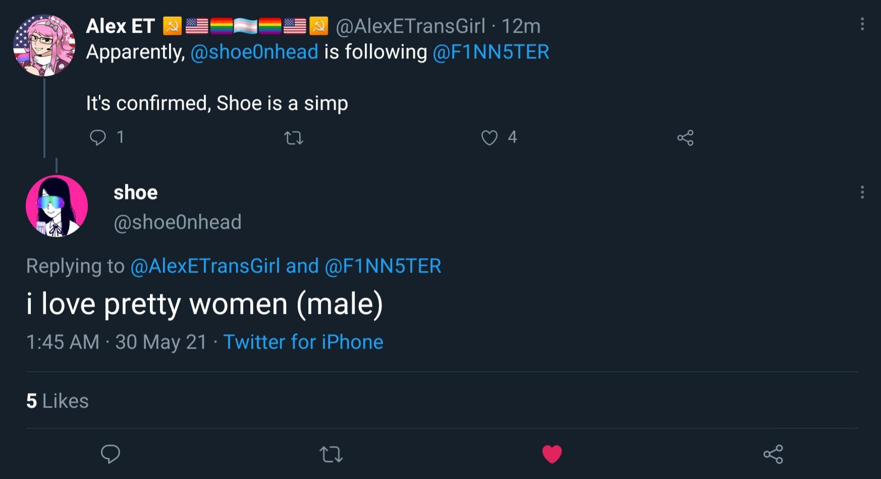 Shoe0nhead Confirmed Simp Scrolller